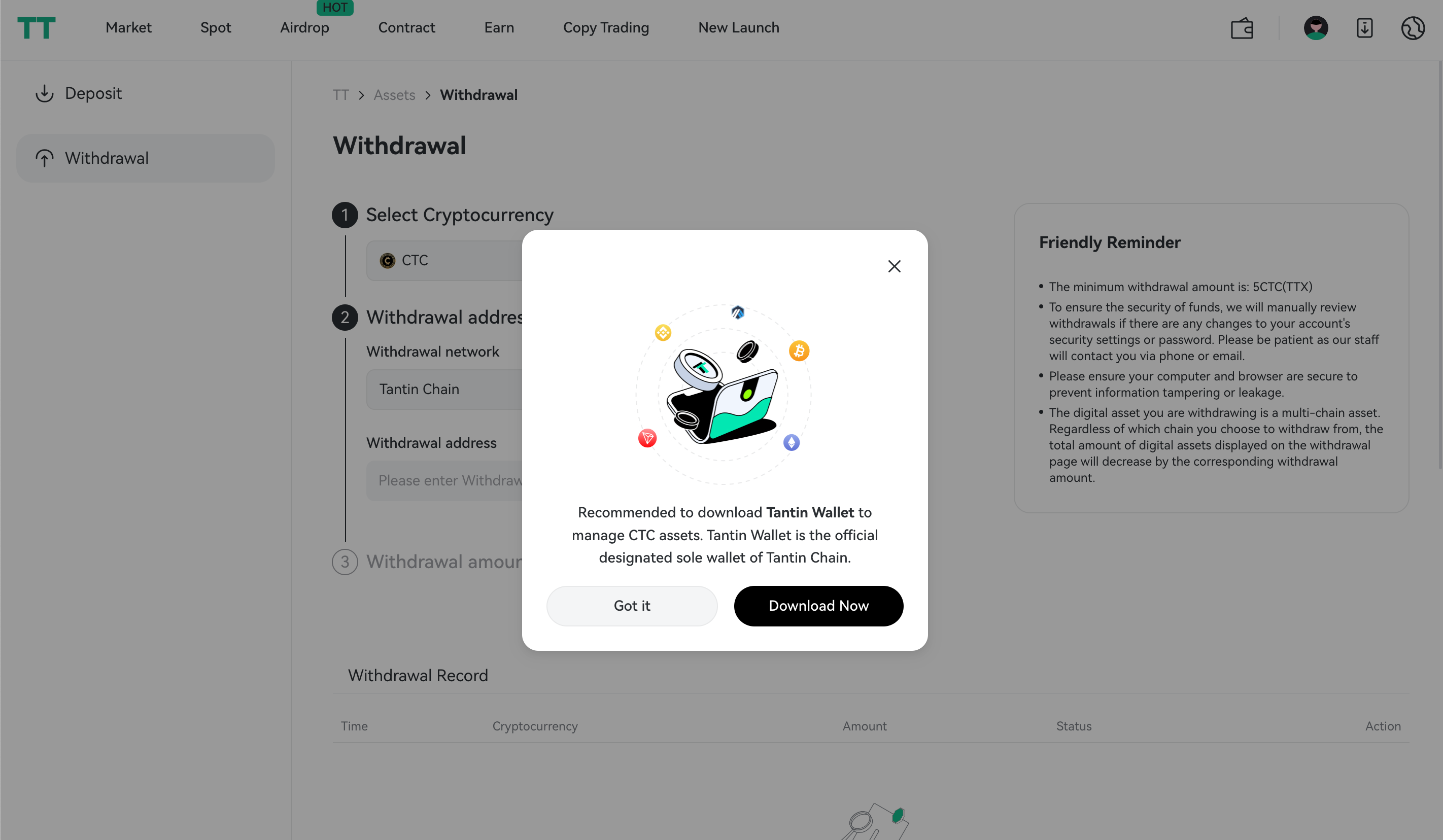Tutorial on How to Participate in the CTC Airdrop Mining Campaign ...